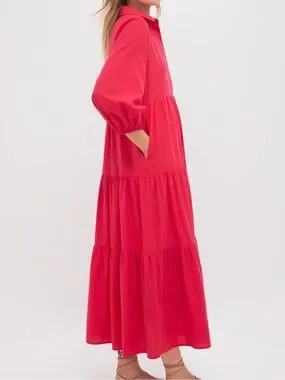 Pomander Place | Dresses | Pomander Place Hibiscus Red Cotton Mabel ...